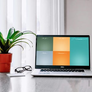 Desktop Wallpaper Organizer Post It Style 7 | PC | Laptop | Mac ...