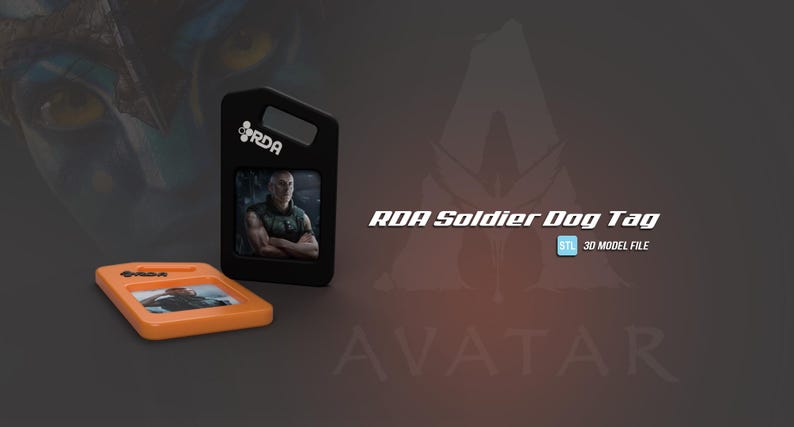 RDA Soldier Dog Tag STL File | 3D Model | Avatar | Pandora - Etsy