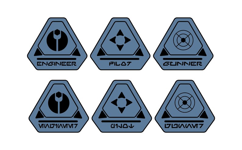 Millennium Falcon Pilot, Engineer, Gunner Decal SVG | Scifi | SW ...