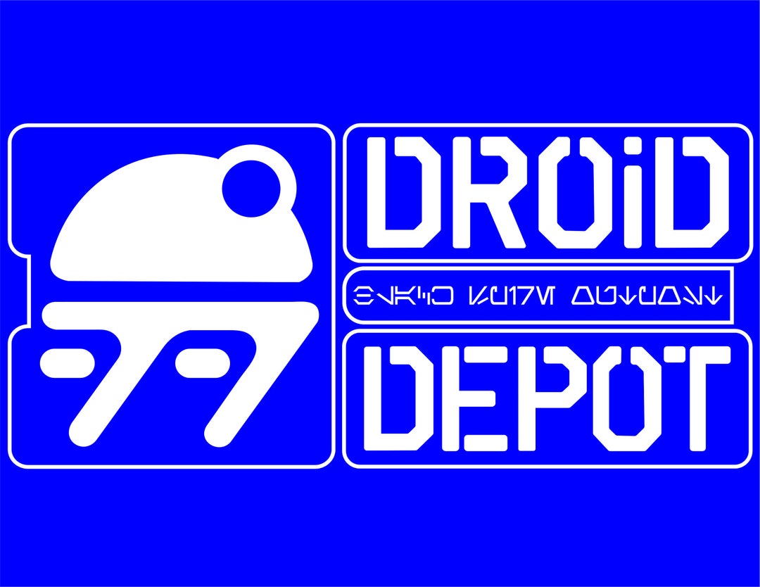 Droid Depot Logo Scifi Svg Scifi Sw Decal Sticker Etsy