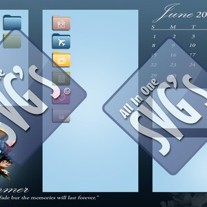2025 Desktop Wallpaper Organizer With Monthly Calendar & 126 Folder ...