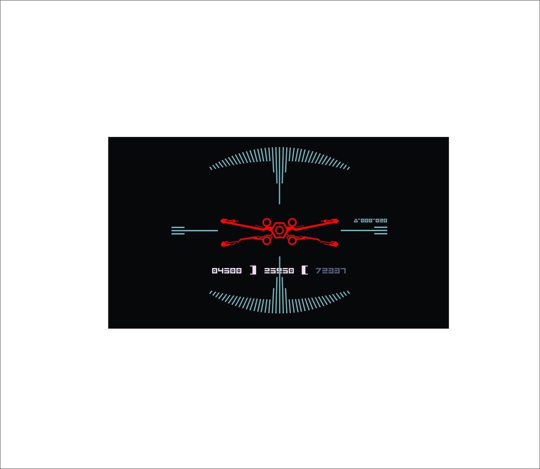 X-wing Target HUD Decal SVG | Scifi | SW | Decal | Sticker - Etsy