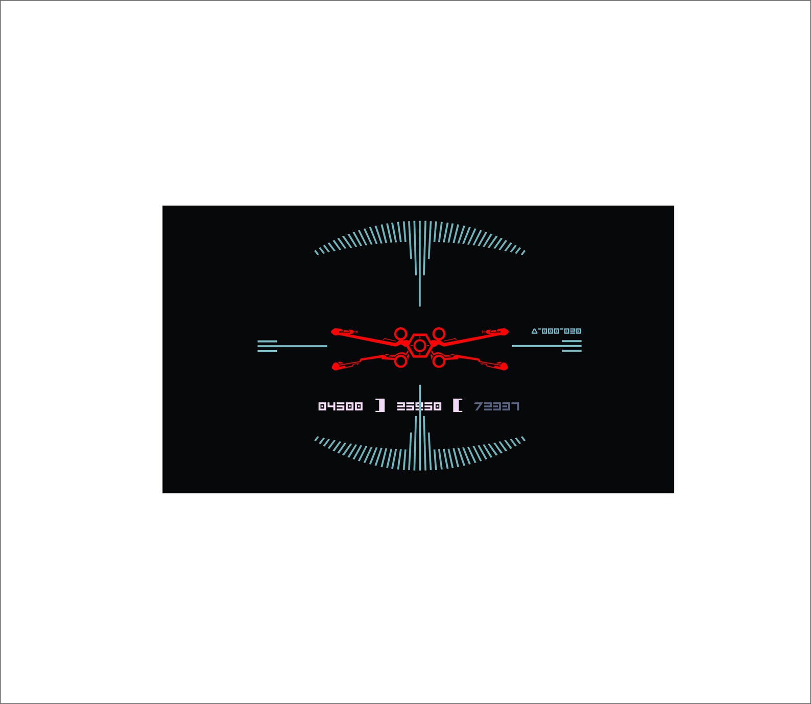 X-wing Target HUD Decal SVG | Scifi | SW | Decal | Sticker - Etsy