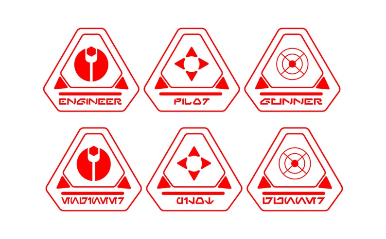 Millennium Falcon Pilot, Engineer, Gunner Decal SVG | Scifi | SW ...