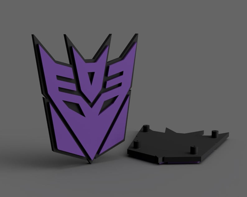 Decepticon Logo Wall Plaque STL File | 3D Model - Etsy