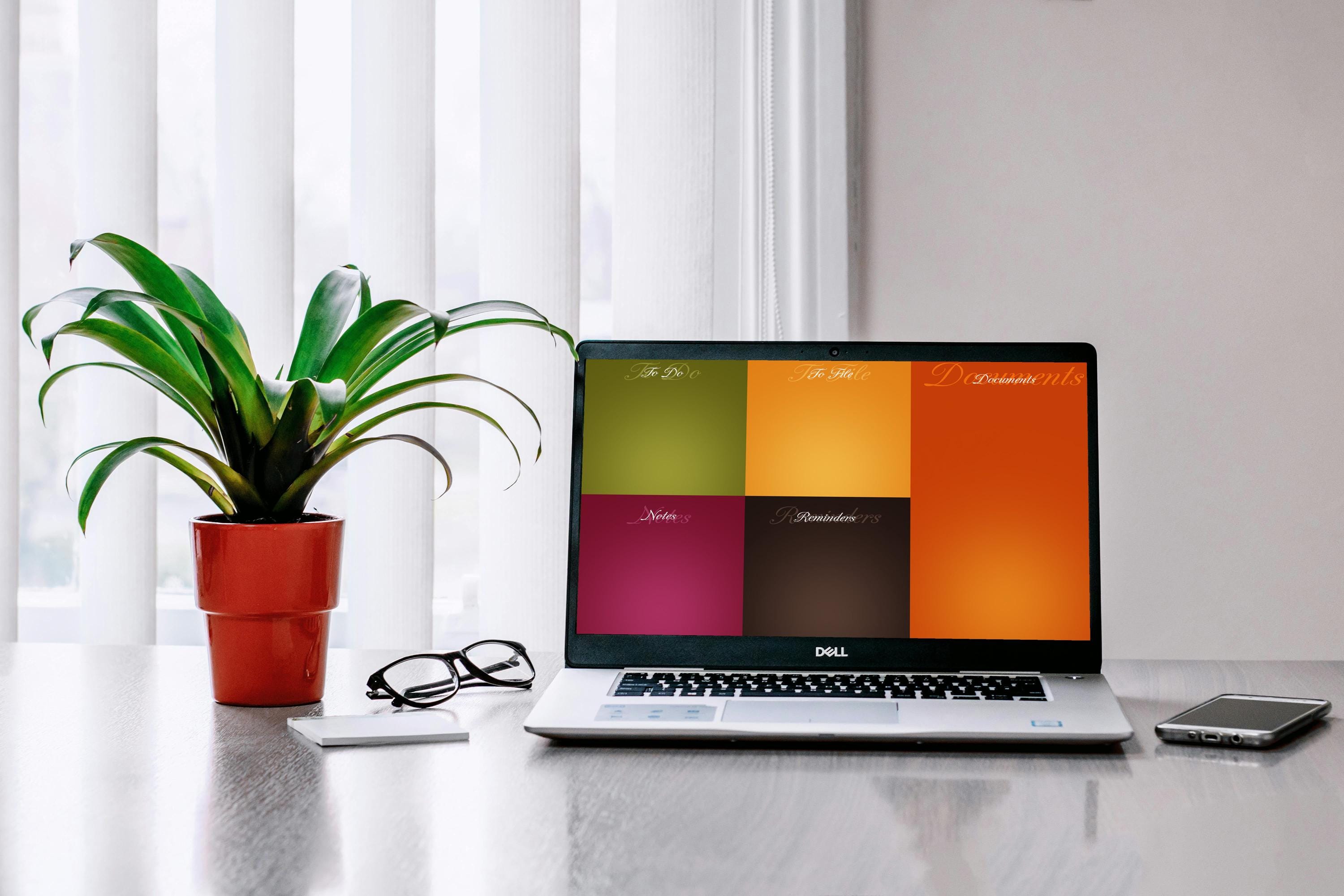 Desktop Wallpaper Organizer Post It Style 4 | PC | Laptop | Mac ...