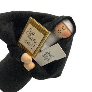 Nun Doll Lawyer, Woman With Law Books, Sister Sue, the Sister in Law ...