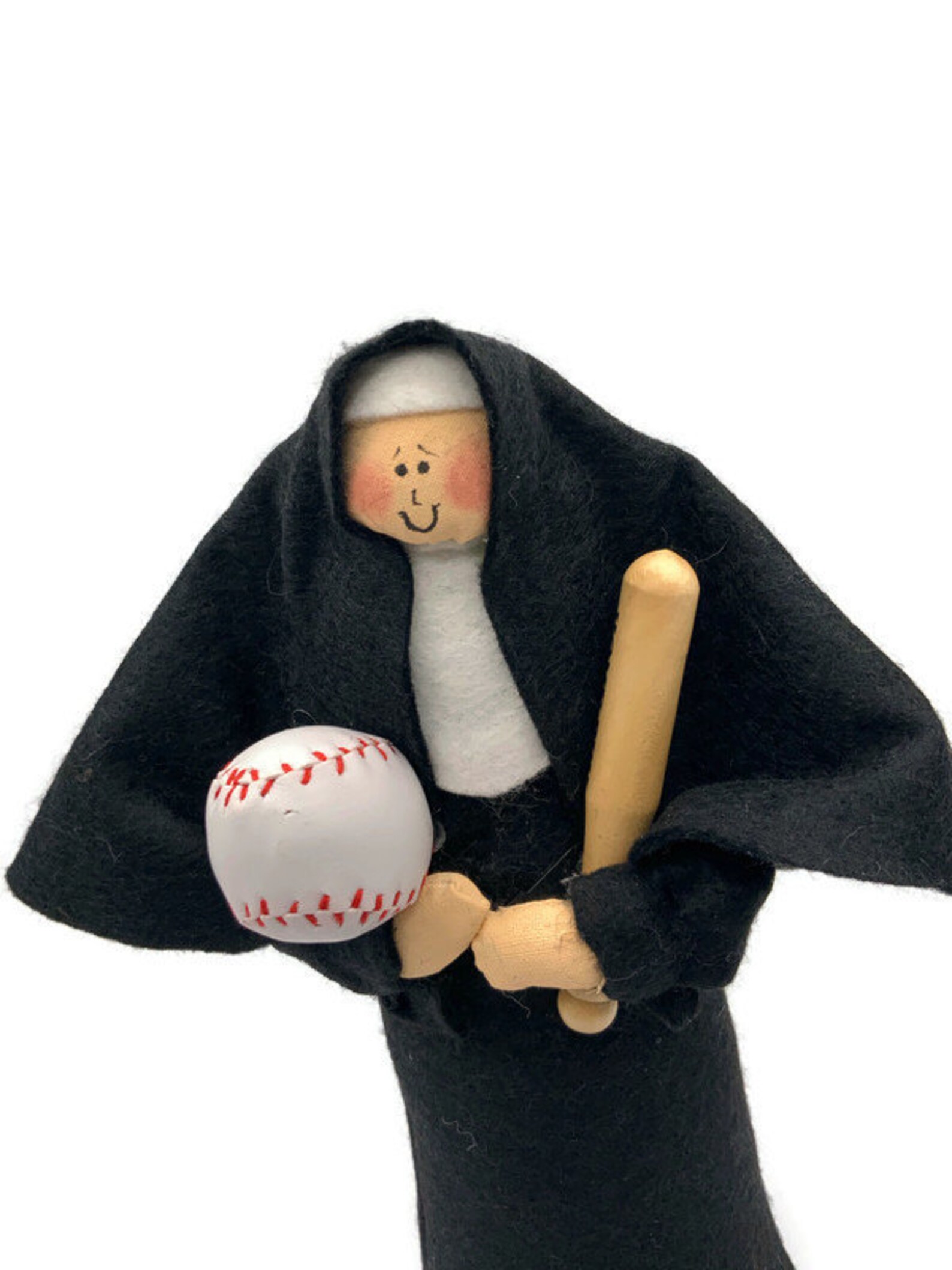 Nun Doll Sister Doll Baseball Player/fan Sister Runnata - Etsy