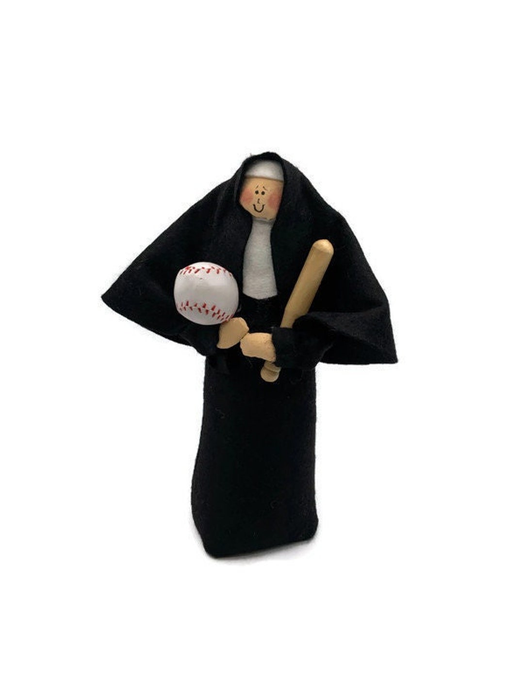 Nun Doll Sister Doll Baseball Player/fan Sister Runnata - Etsy
