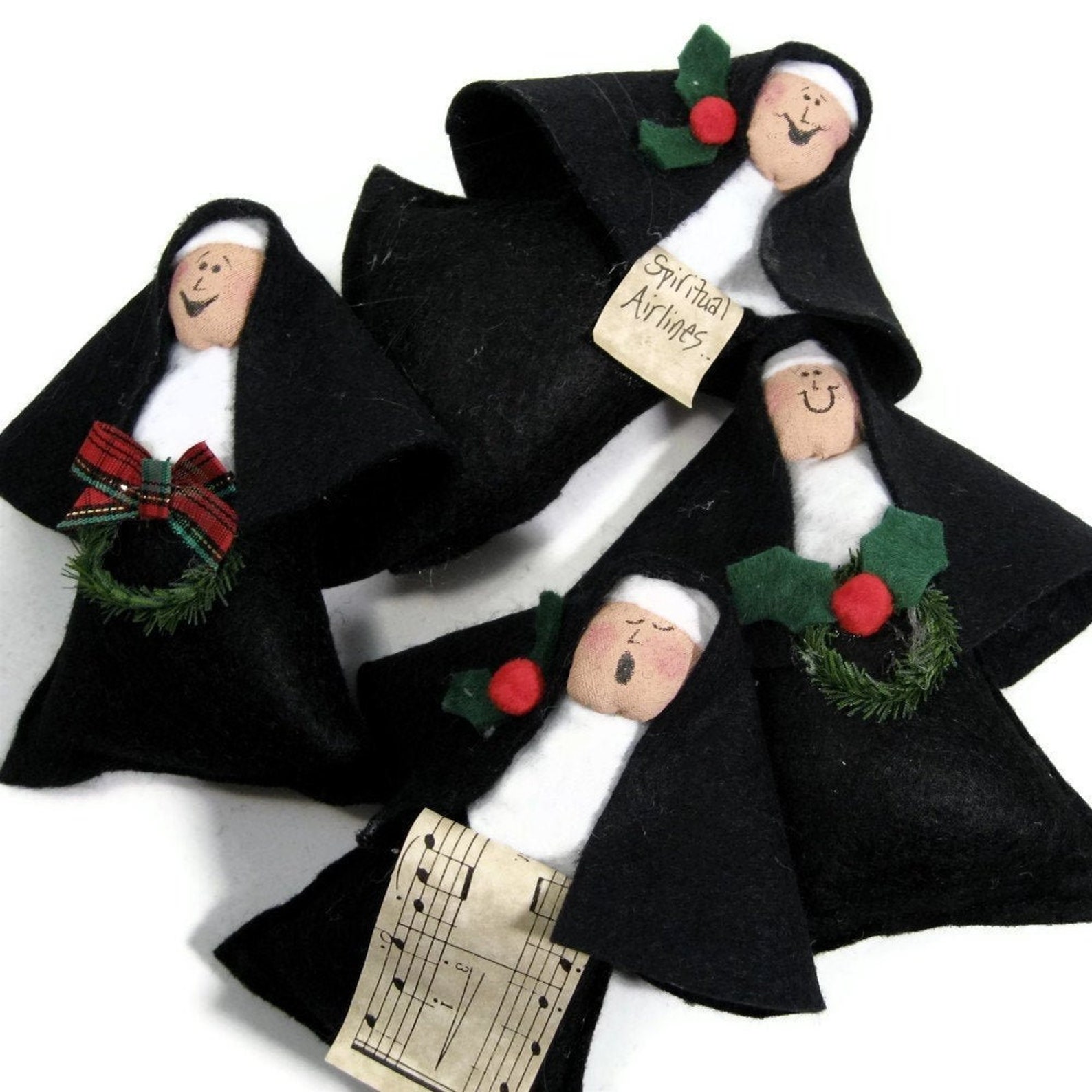 Nun Doll Christmas Ornament, Religious Catholic Humor, Fun Holiday ...
