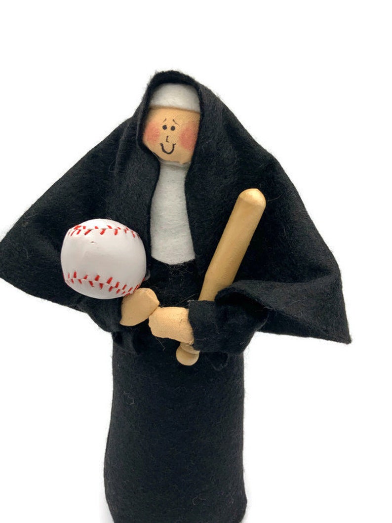Nun Doll Sister Doll Baseball Player/fan Sister Runnata - Etsy