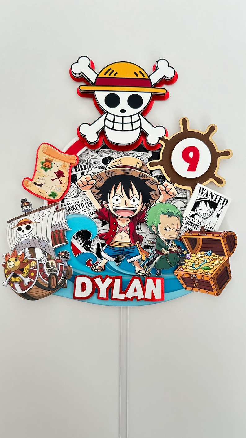 ONE PIECE Cake Topper/ Cone-shaped Boxes / Party Box/ One Piece Party ...