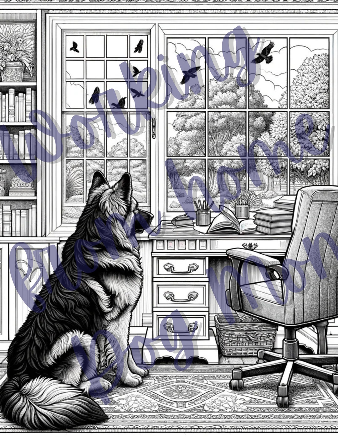 Coloring Pages, Dog Mom, Coloring, Work From Home, Adult Coloring ...