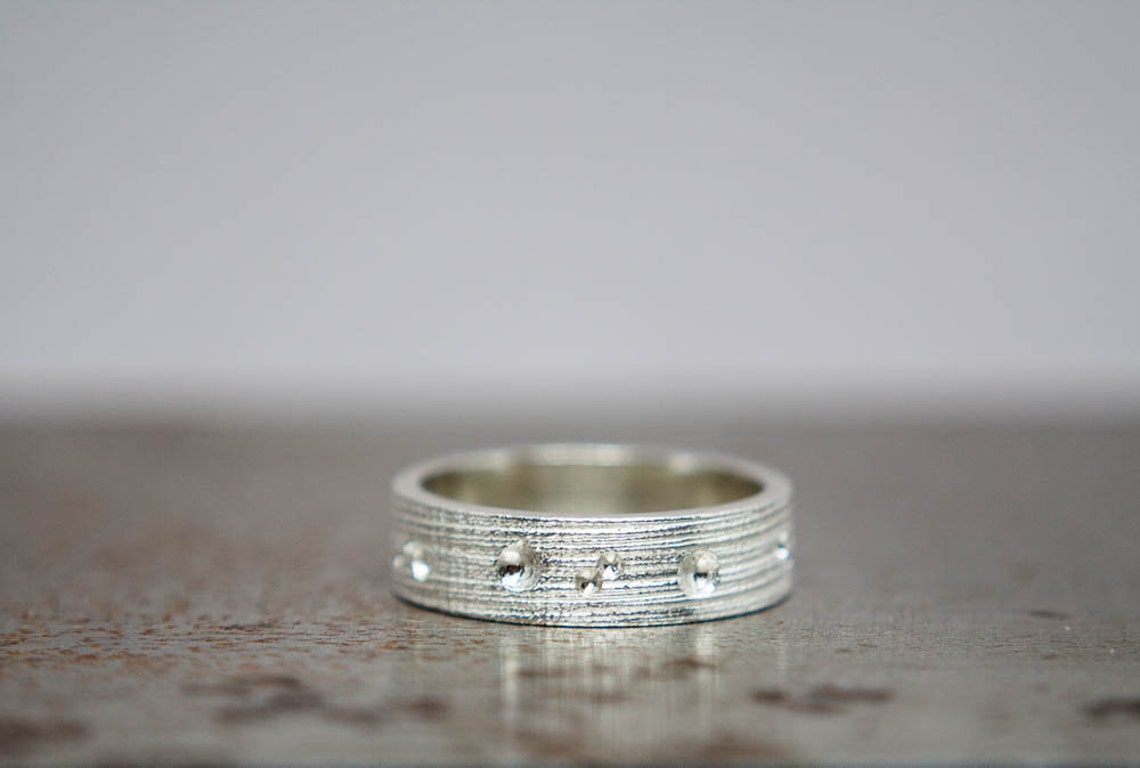 Silver Ring Band Silver Anniversary Gift for Her - Etsy