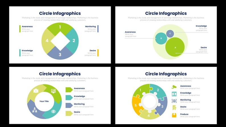 Editable Powerpoint Template circle Infographics for Business ...