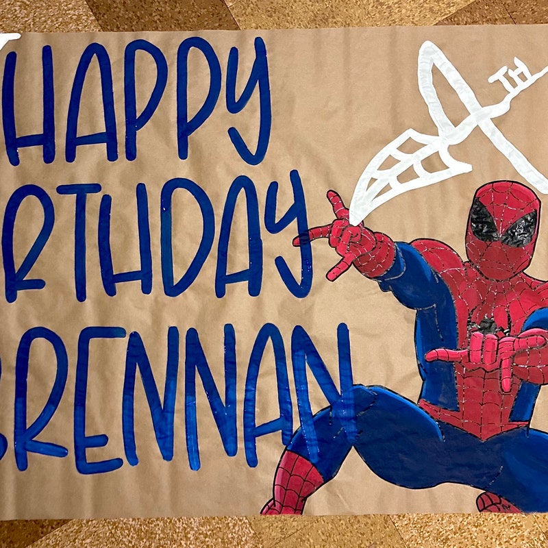 Hand Painted Banner - Etsy