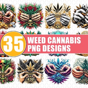 WEED CANNABIS PNG Designs Bundle | Png Design | 300 Dpi | High ...