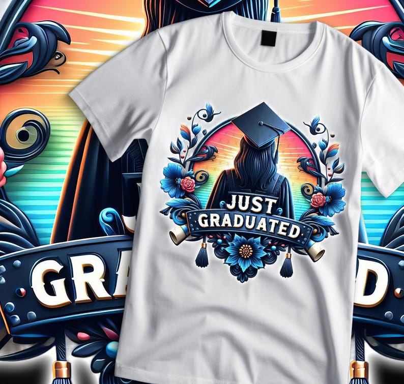 JUST GRADUATED PNG Designs Bundle | Png Design | 300 Dpi | High ...