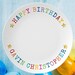 Happy Birthday Plate. Personalized. 10 Decoware Plate W Your Text. so ...
