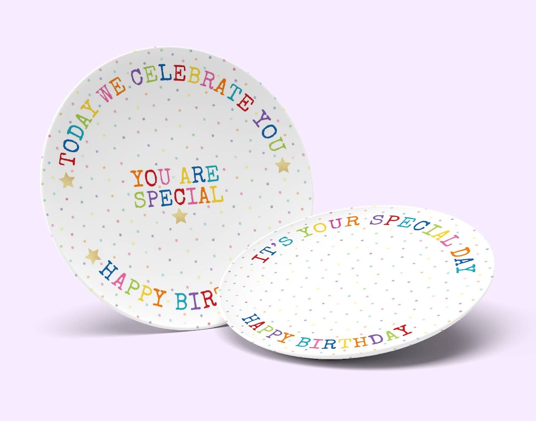 Today We Celebrate You Plate. Happy Birthday, Grads, Gift, CAKE Plate ...