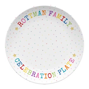 Family CELEBRATION Party Plate. Birthday, Holidays, Milestones CAKE ...
