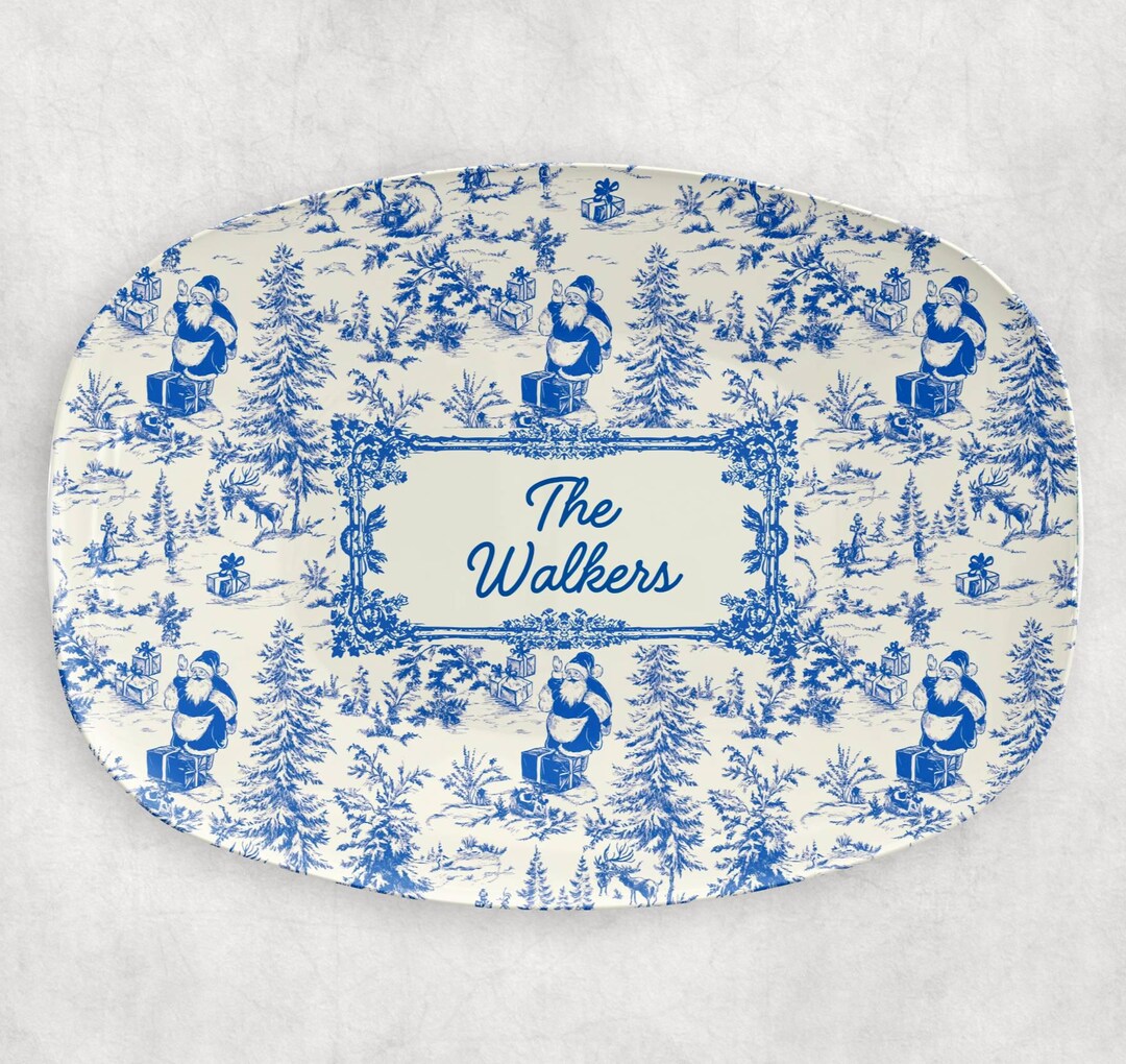 Churchill Blue Christmas Chinoiserie Platter. Toile De Jouy Plate ...