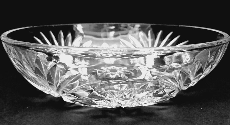 Anchor Hocking Large Candy Dish With Lid - Early American Prescut Clear ...