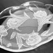 Mikasa Crystal Serving Platter - Meadow Melody Pattern With Embossed ...
