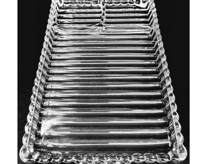 Hazel Atlas Snack, Sip, and Smoke Tray Set – Ribs and Beads Design With ...