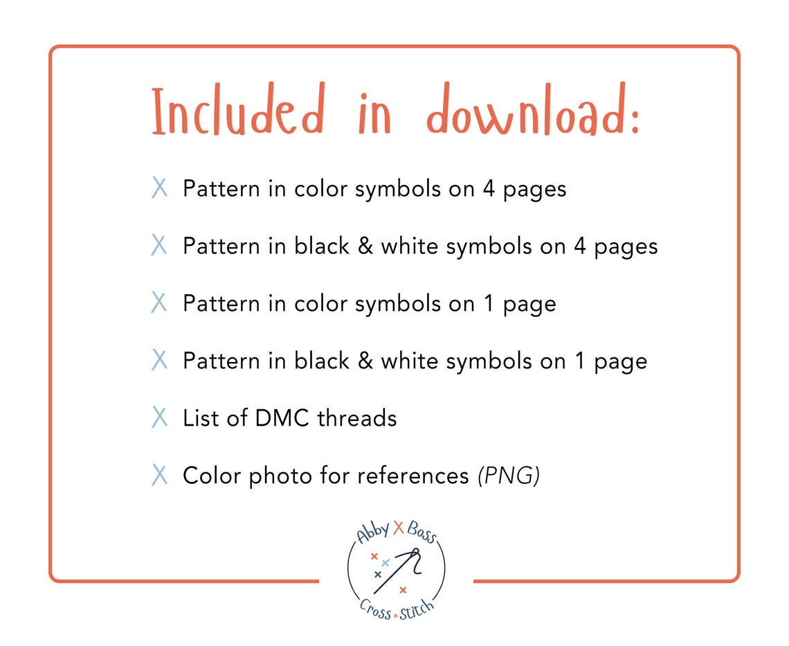 SET OF 3 Groovy Cross Stitch Pattern Modern Cross Stitch Flower Power ...