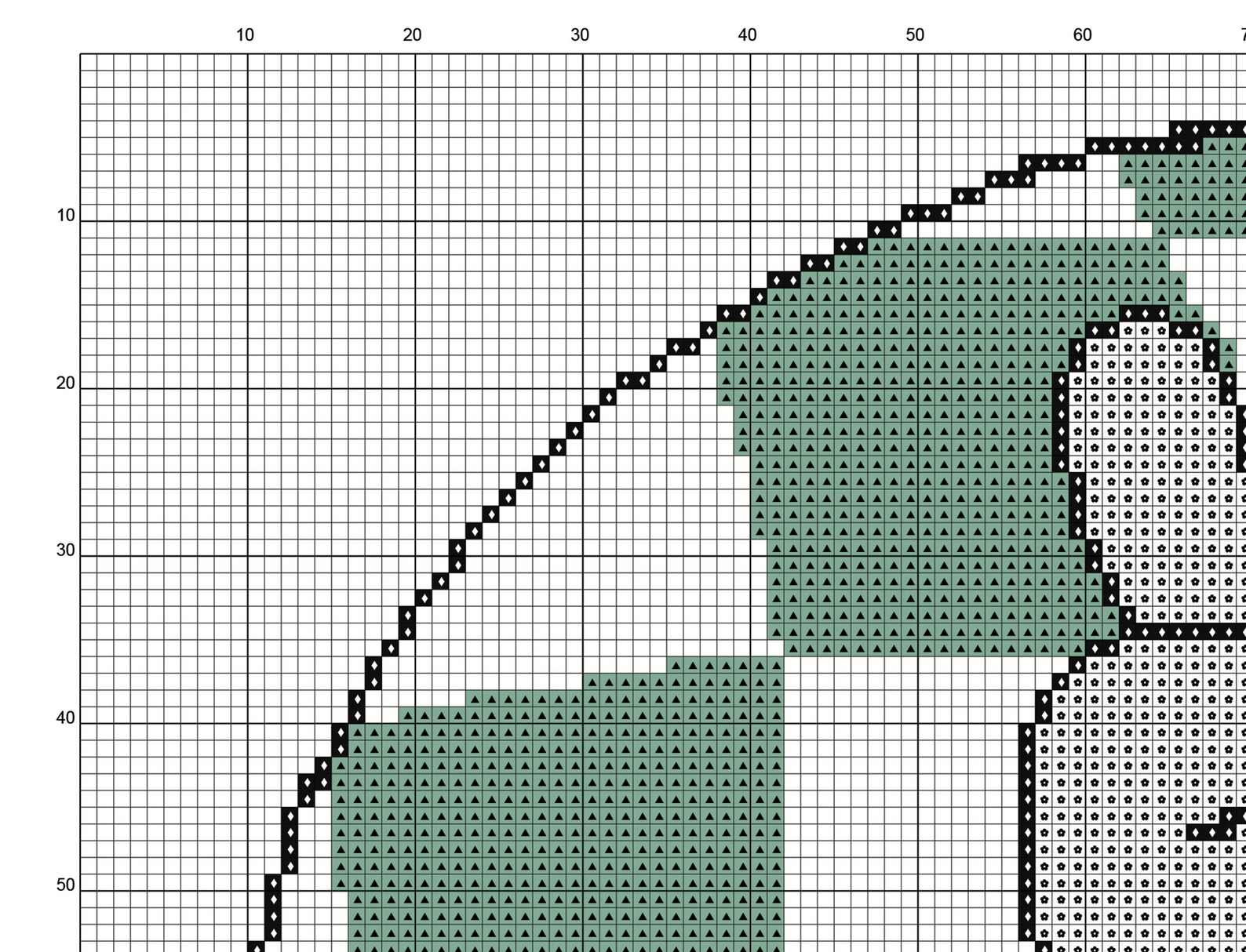 SET OF 3 Groovy Cross Stitch Pattern Modern Cross Stitch Flower Power ...