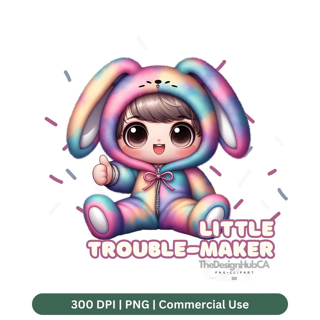 Cute Chibi Bunny PNG, Bunny PNG, Kawaii Bunny, Chibi Character ...