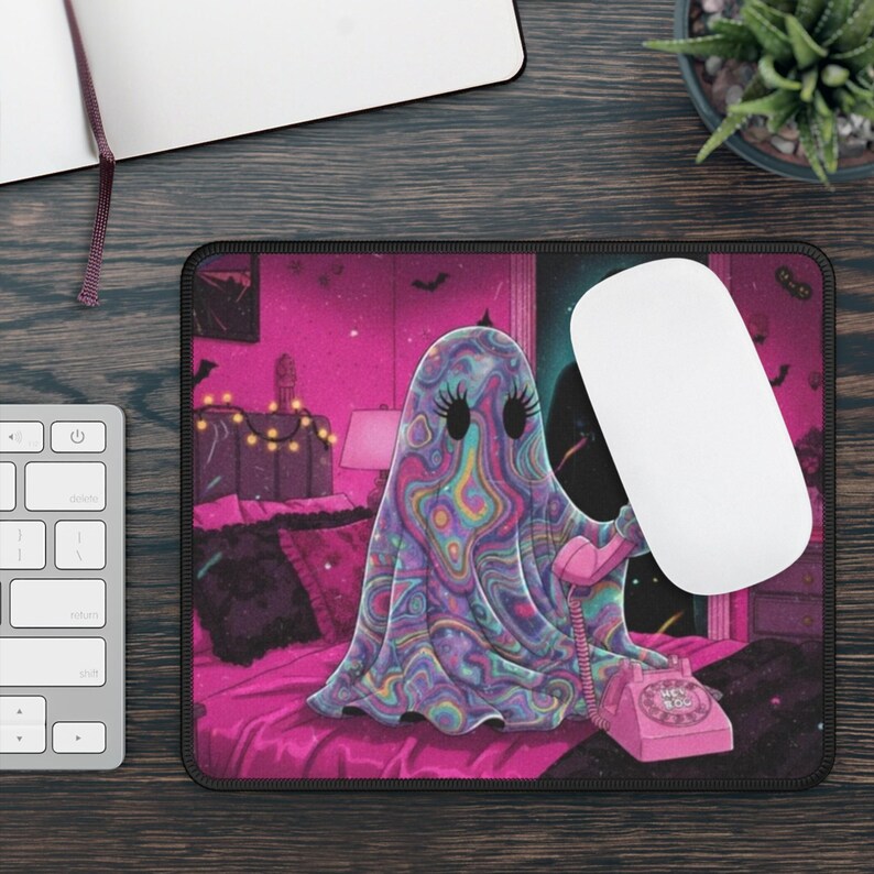 Ghost Gaming Mouse Pad: Halloween Desk Decor - Etsy