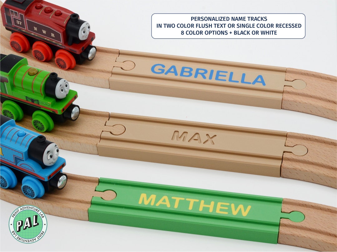 Personalized Name Track for Wooden Train Track - Brio, Ikea, Thomas ...