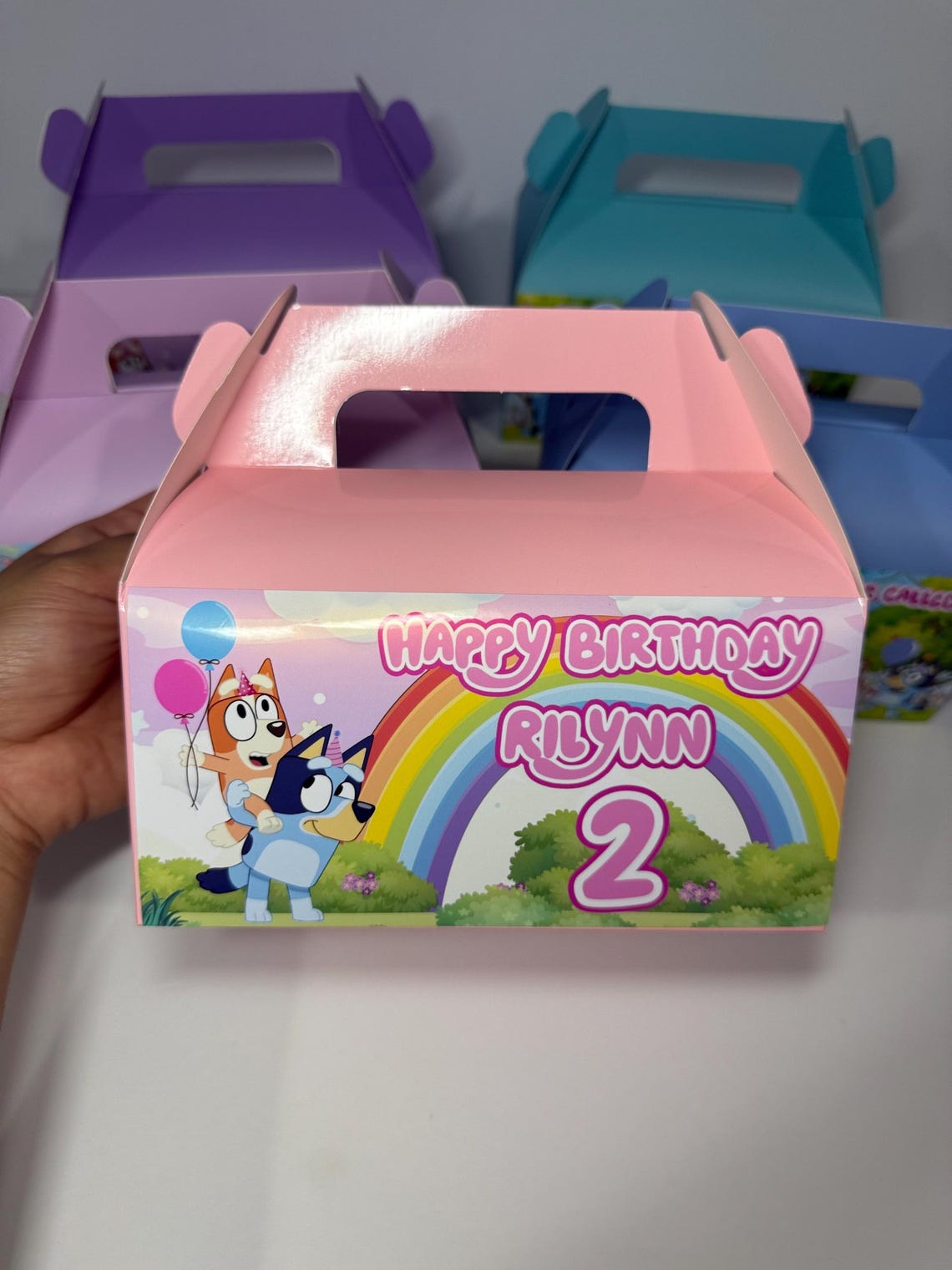 Personalized Bluey Birthday Favor Boxes: Custom Treat Boxes - Etsy