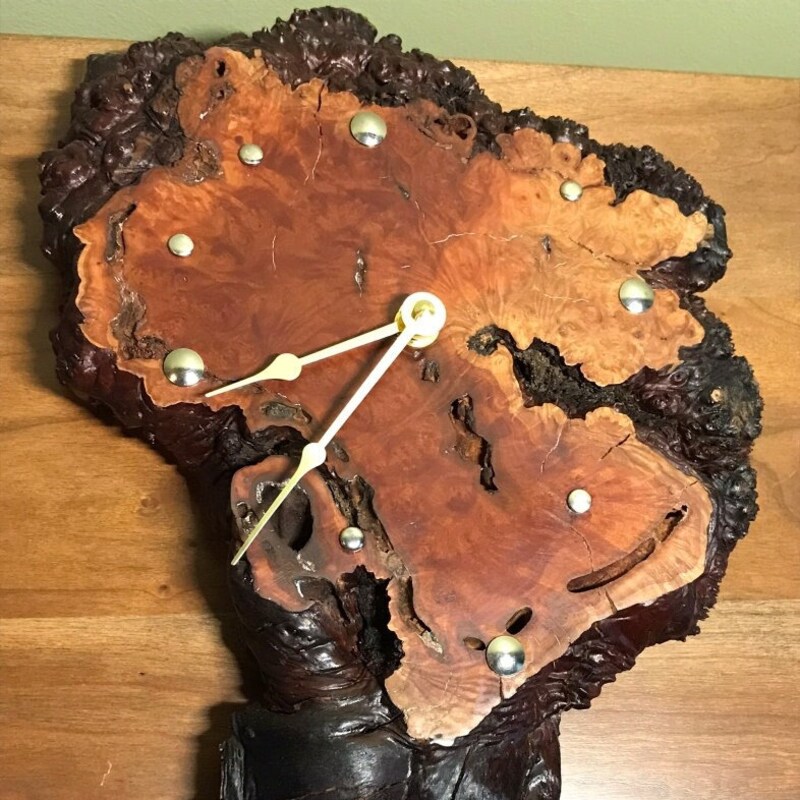 Natural Wood Clock - Etsy