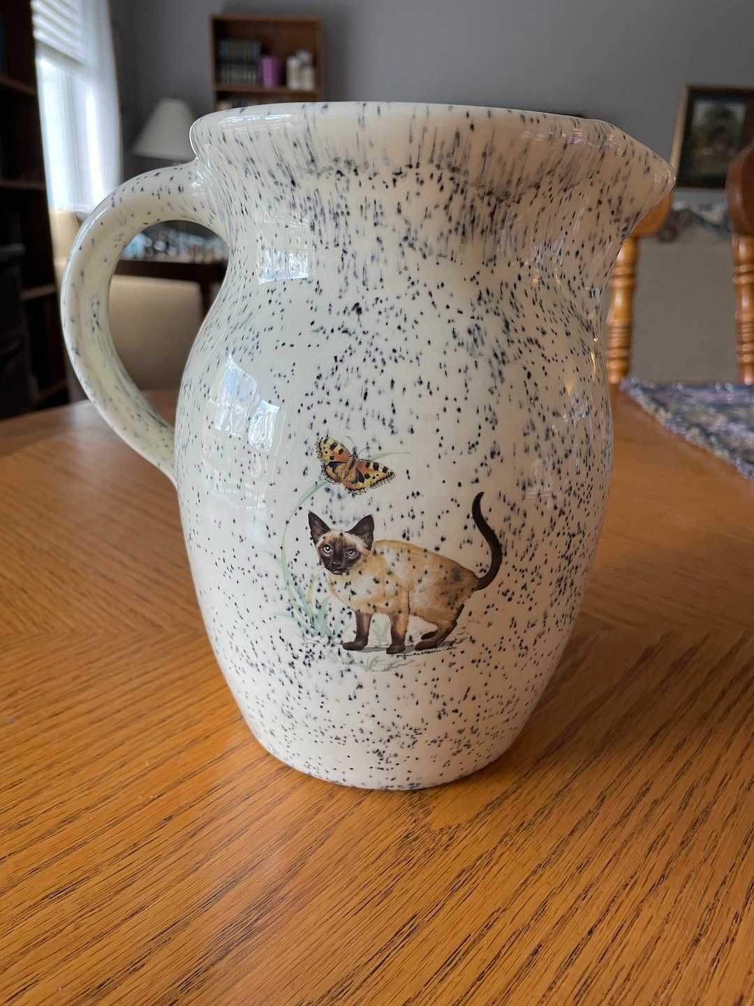 Cute Siamese Cat Pitcher - Etsy