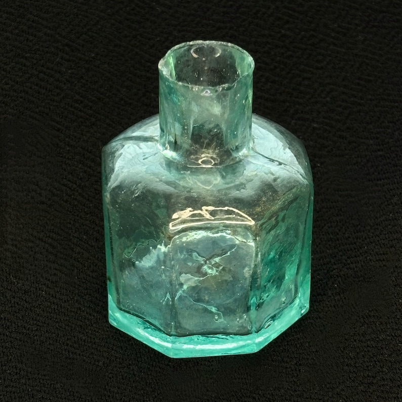 Antique Glass Ink Bottles - Etsy