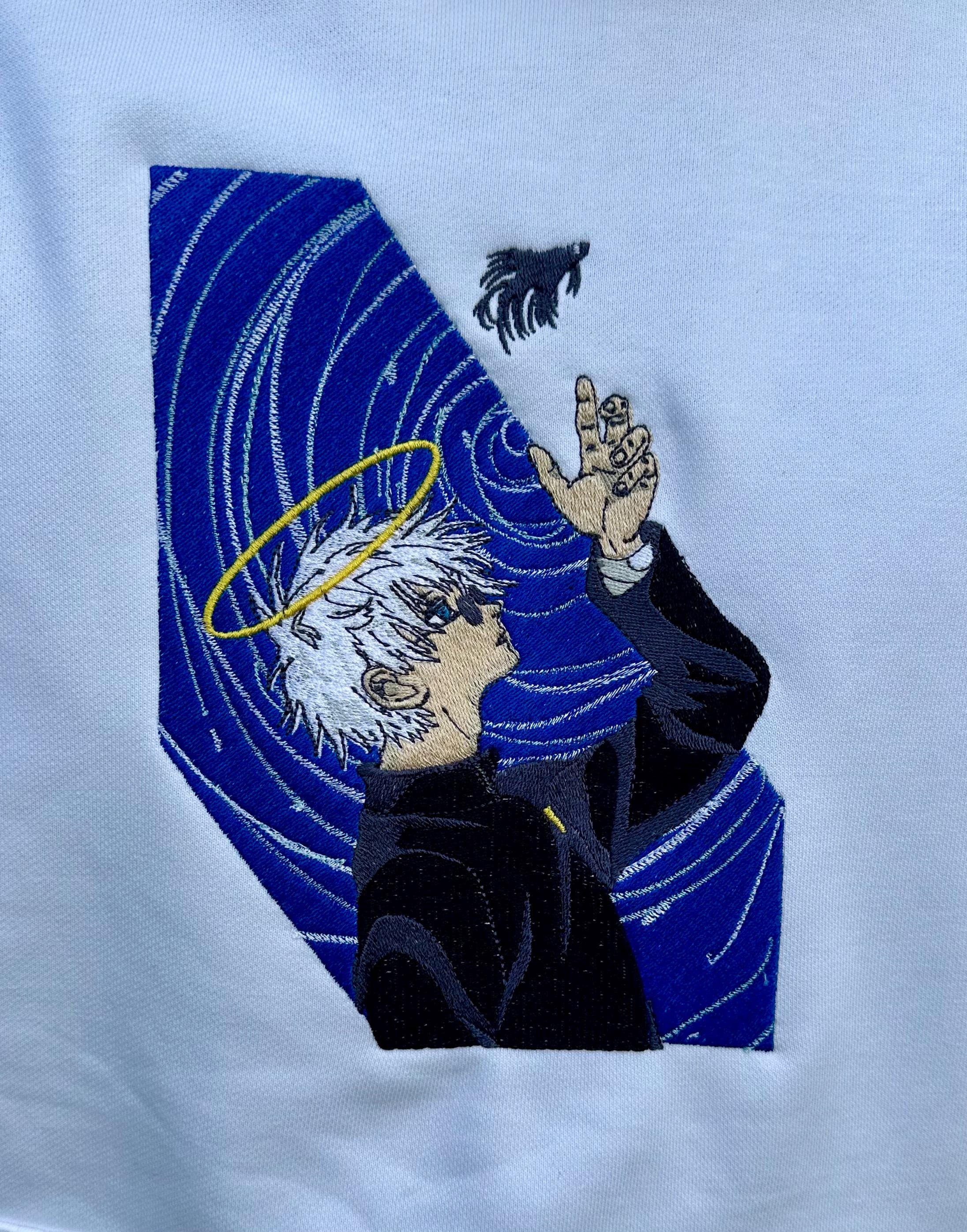 Gojo Satoru Matching Hoodie With Embroidery | Gojo Satoru Jujutsu ...