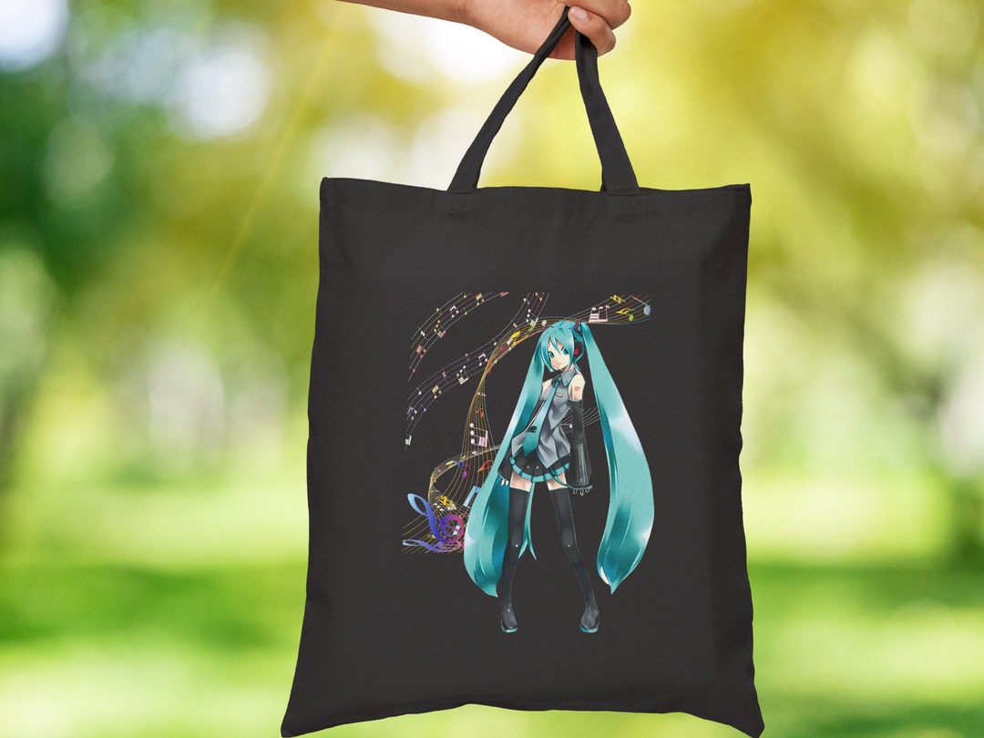Hatsune Miku Vocaloid Custom Tote Bag Gift for Her Gift for Friends ...