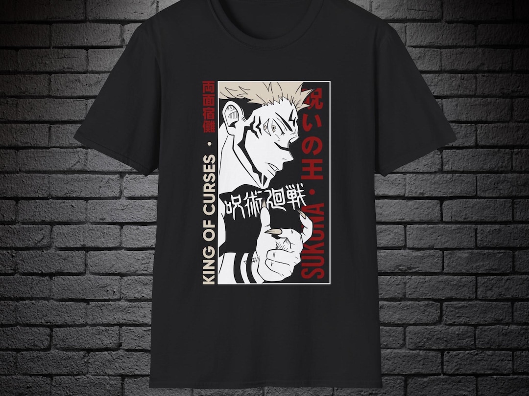 Sukuna Jujutsu Kaisen JJK Shirt Anime Manga Shirt Gift for Anime Fan ...