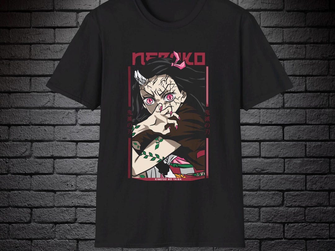 Nezuko Demon Slayer Kimetsu No Yaiba Manga Webtoon Kawaii Shirt Custom ...
