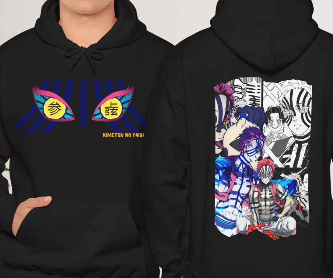 Akaza Demon Slayer Kimetsu No Yaiba Anime Manga Hoodie Gift for Her ...