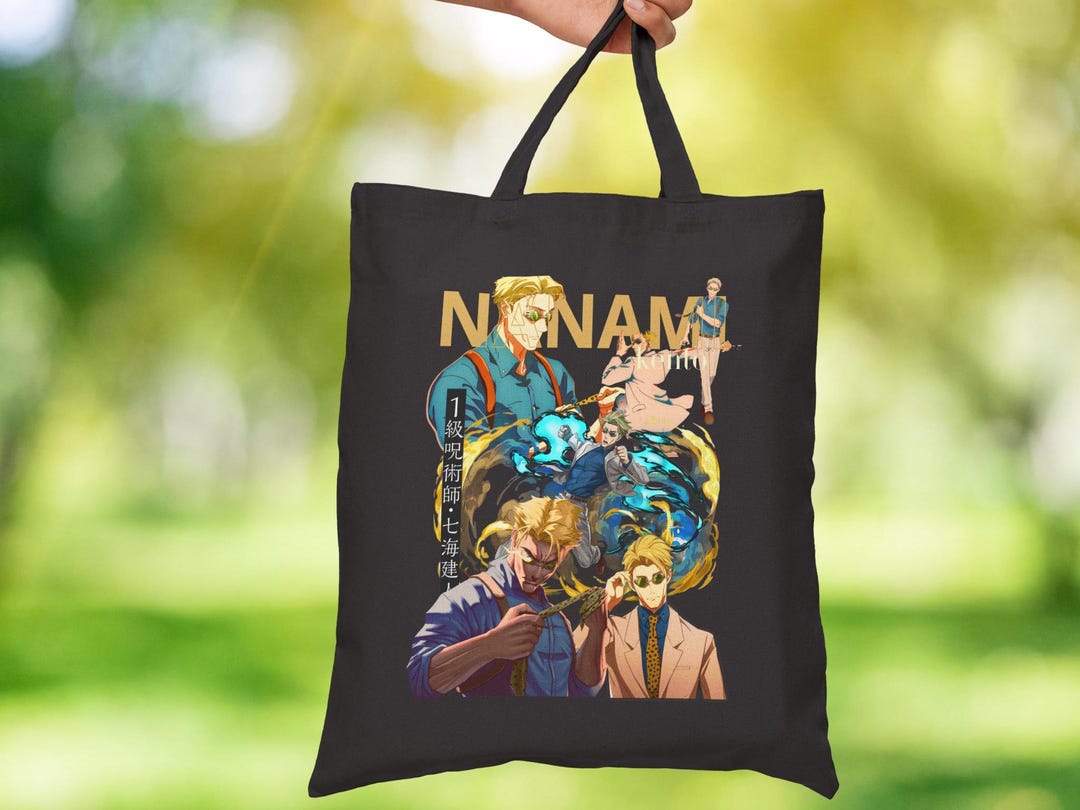 Nanami Kento Tote Bag Jujutsu Kaisen Anime Custom Tote Bag Gift for Her ...