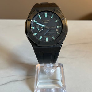 Casio G-shock Oak Black Green GA-2100 Custom Casioak Men's Watch - Etsy