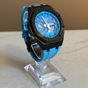 Casio G-shock Oak Blue Black GA-2100 Custom Casioak Men's Watch - Etsy