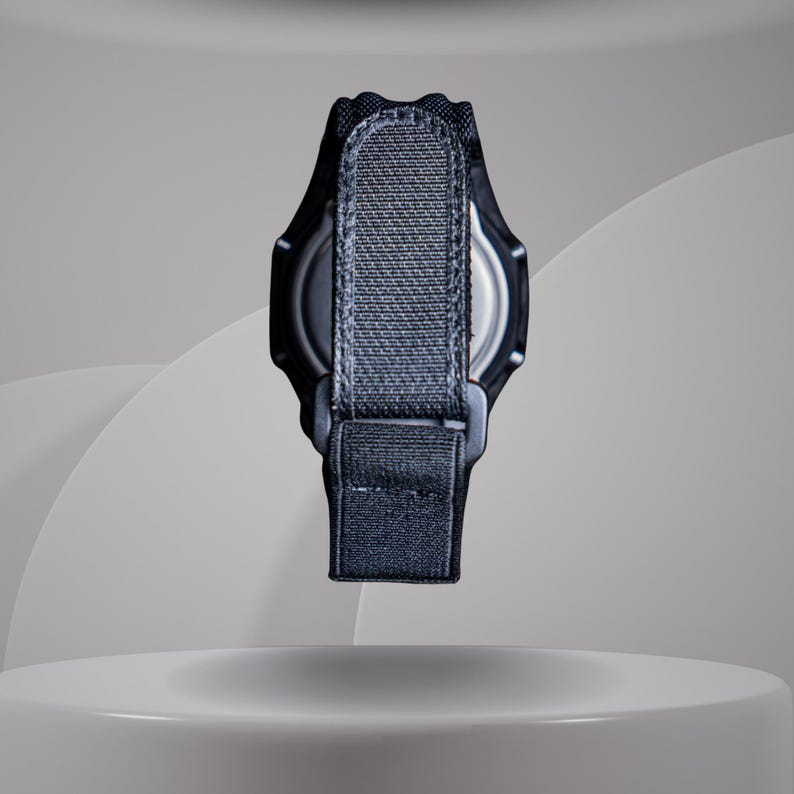 Casio G-shock GA2100 – Full Black Carbon Fiber | Nylon Canvas Velcro ...