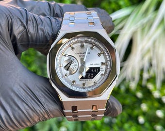 Casio G-shock GA2100 – Black Blue | Custom Casioak | Men's Watch | Mod ...