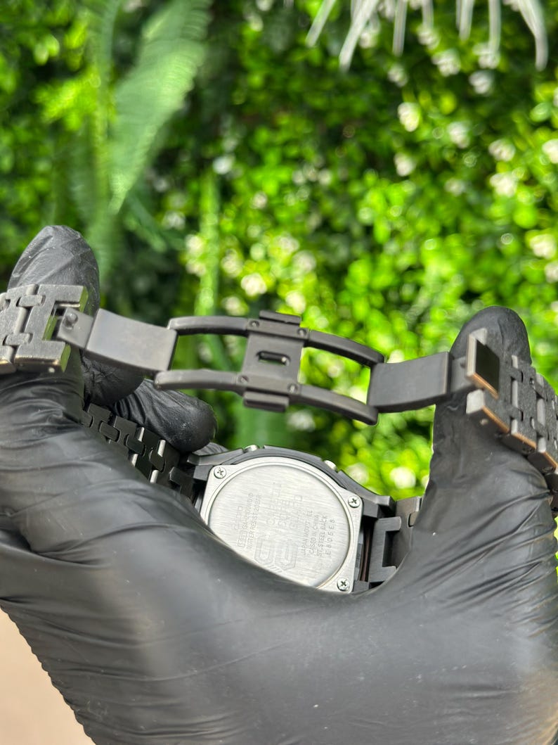 Custom G-shock GA2100 Casioak Steel Mod - Silver White Frosted | Modded ...