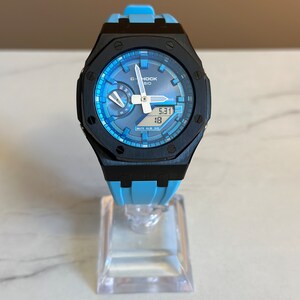 Casio G-shock Oak Blue Black GA-2100 Custom Casioak Men's Watch - Etsy